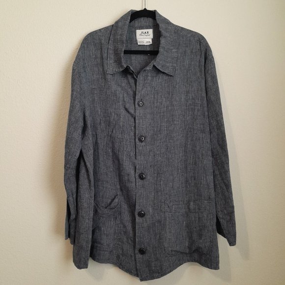 Flax | Jackets & Coats | Flax 0 Linen Extra Oversized Lagenlook Baggy ...